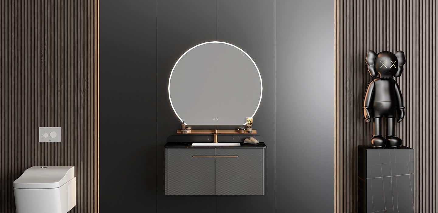 Custom Grey Bathroom Vanity for Sale - TITAN - OPPEIN